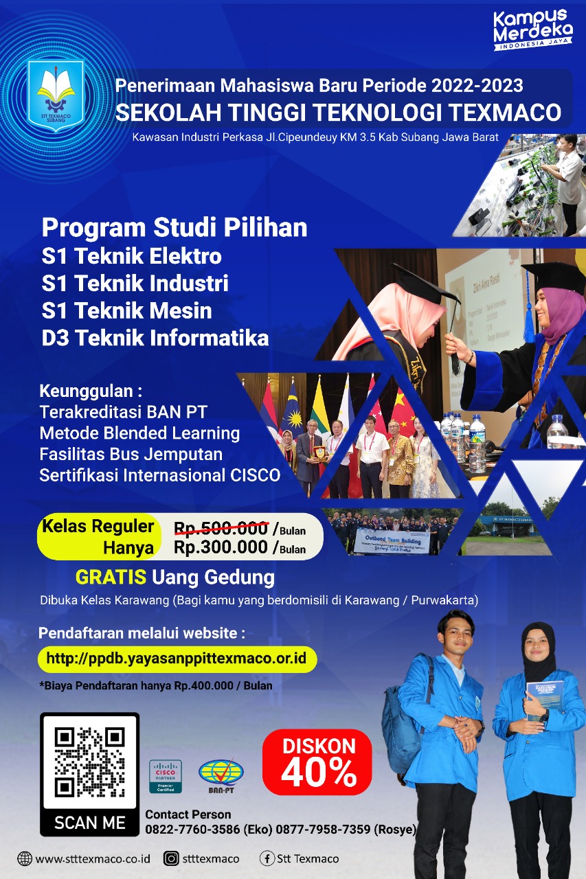 Penerimaan Mahasiswa Baru - STT Texmaco